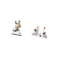 4 Pieces Elephant Statue Clown Figurine Tabletop Decoration Crafted ...