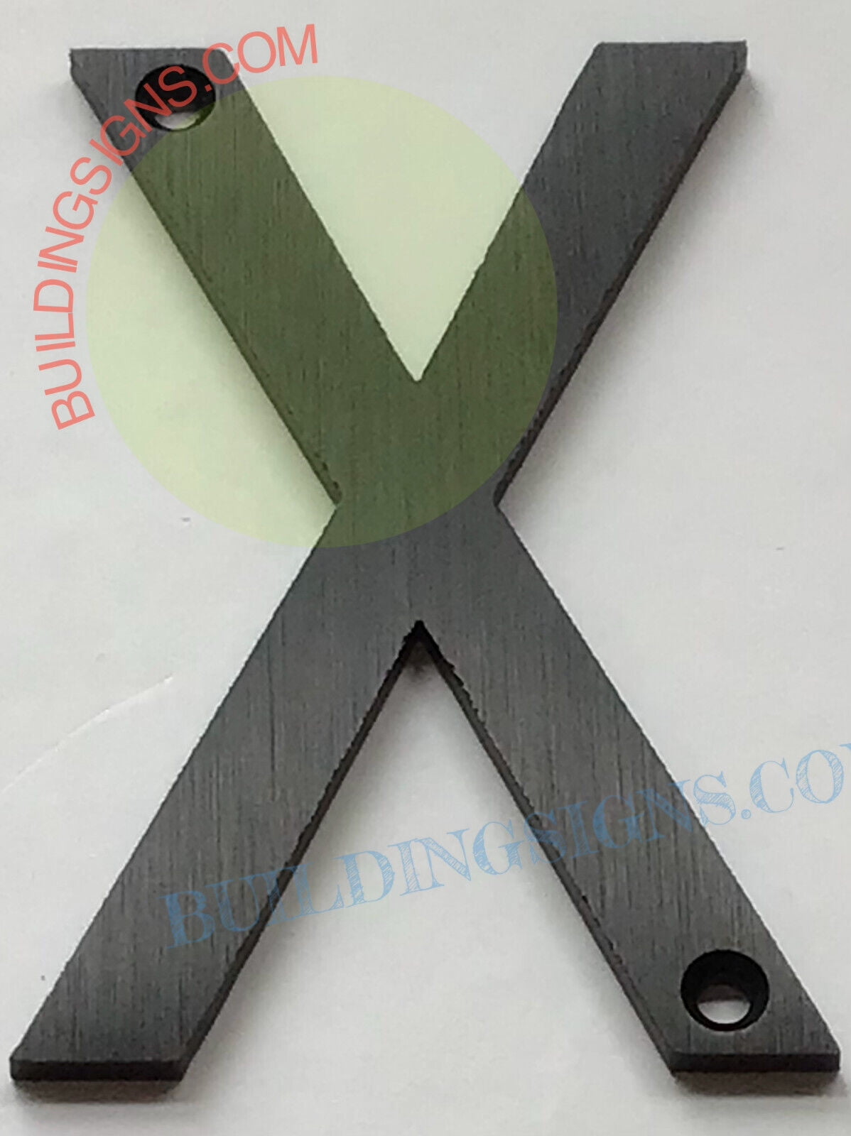 Apartment number X Sign ( Black Aluminium, 3 inch)-Floating Mount ...