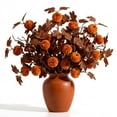 24.4 Inch Fall Picks and Sprays with Velvet Pumpkins Maple Leaves ...