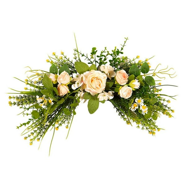 Floral Swag Decorative Swag Home Decoration Door Wreath Silk Roses ...