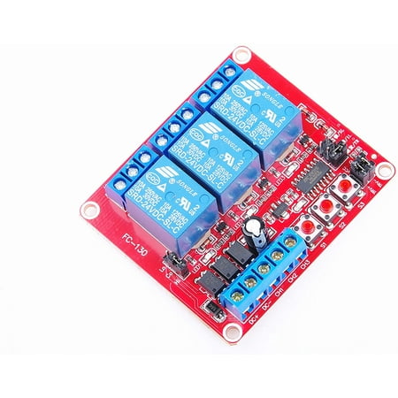 DC 5V 12V 24V 3-Channel Interlock Switch Self-Locking Relay Module High Low Trigger Module Load ...