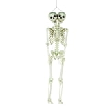 "Lifesize Two-Headed Skeleton Halloween Decor - Posable, Hanging ...