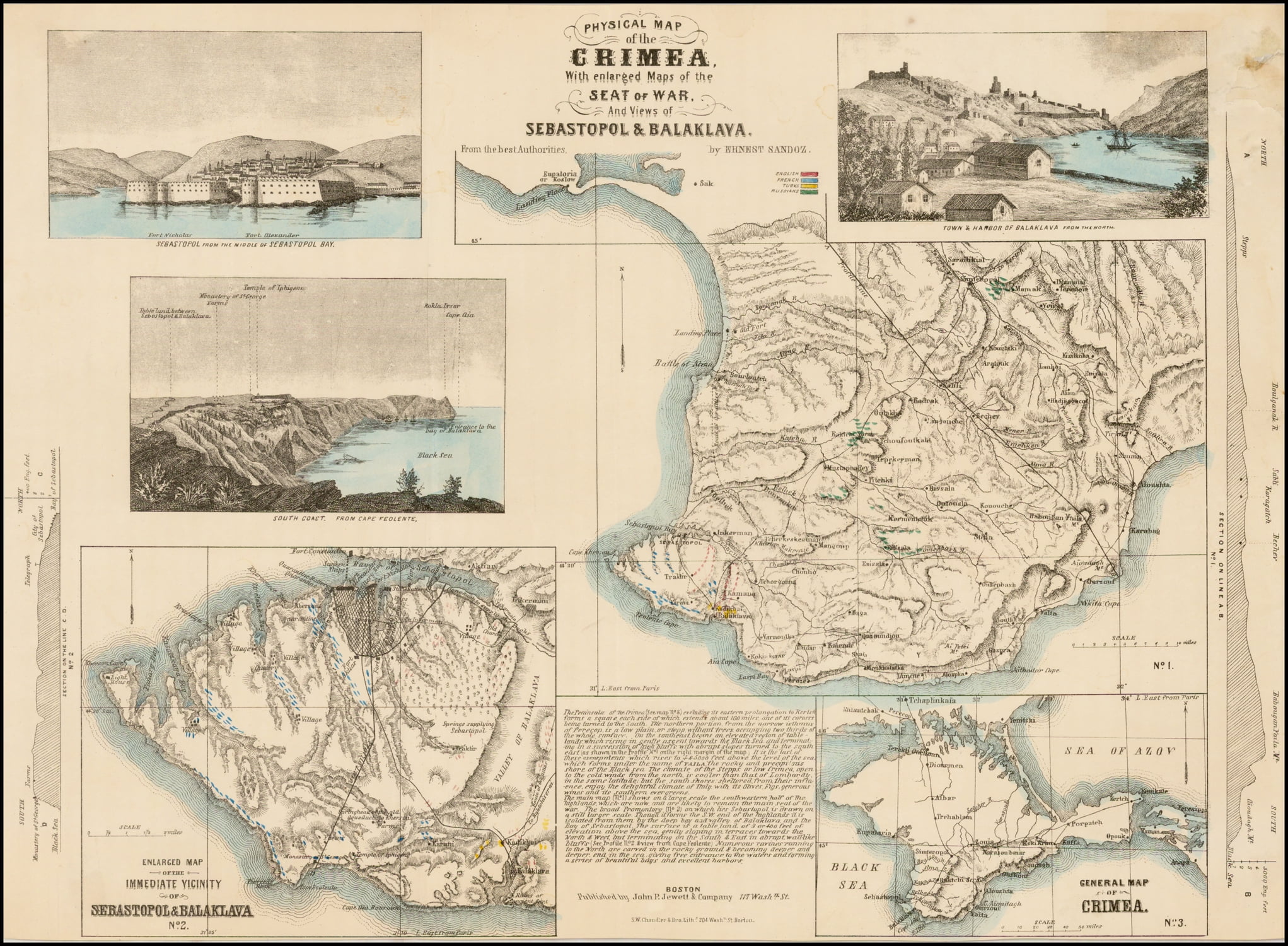 LAMINATED POSTER Physical Map Of The Crimea With Enlarged Maps Of The laminated-poster-physical-map-of-the-crimea-with-enlarged-maps-of-the