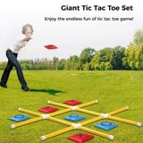 Giant Tic Tac Toe Game, PVC Framed Bean Bag Toss Game Across Yard ...