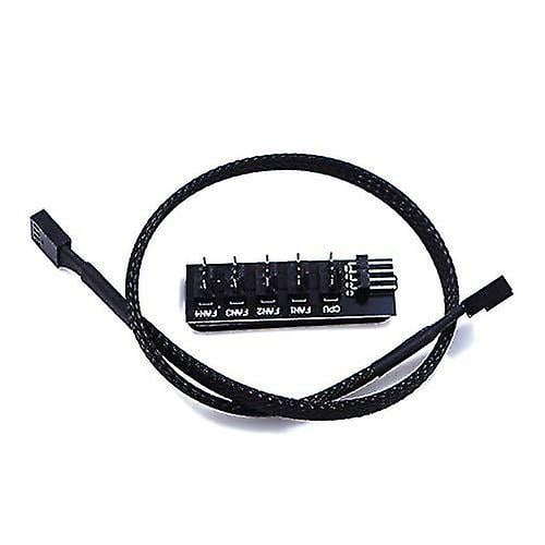4-pin Pwm Fan Power Supply Cable 1 To 5 Splitter 5 Way Pc Case Internal Motherboard Fan Po ...