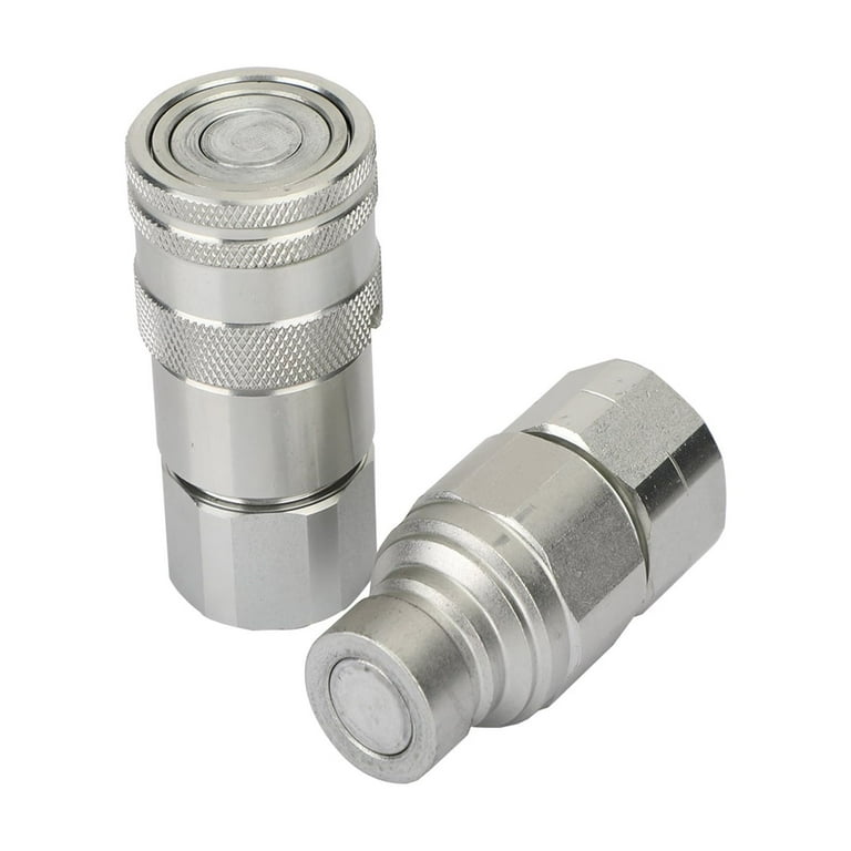 1 2 Female Coupler 1/2" Flat Face Hydraulic Couplers Skid Steer Nptf ...