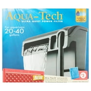 Aqua-Tech Power Aquarium Filter 3-Step Filtration, 30-60 Gallons ...