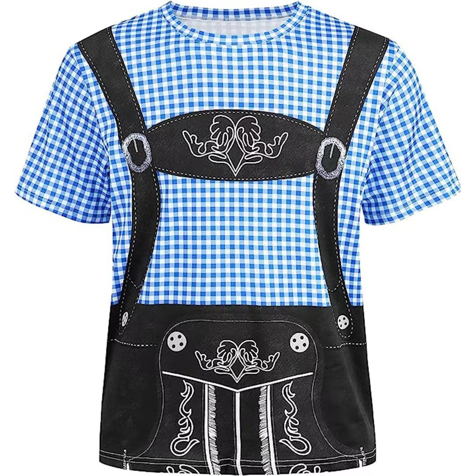 Click here for Bmisegm Womens Short Sleeve Crew Neck Plaid Print... prices