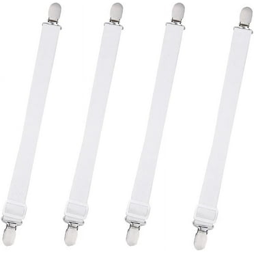 8 PCS Sheet Fasteners Bed Sheet Clips, Elastic Sheet Gripper Mattress ...