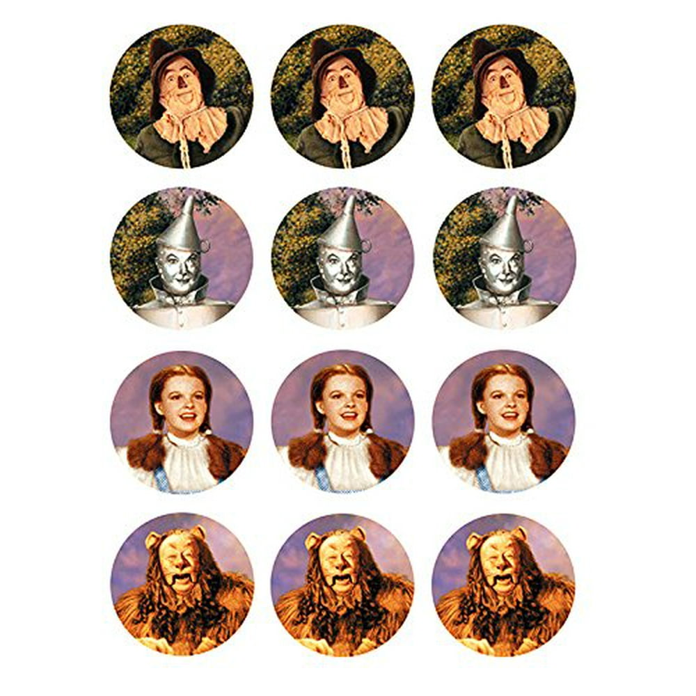 Wizard Of Oz Cupcake Edible Image Cake Topper 12ct Abpid14851