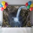 Waterfall Landscape Photography Backdrop 7x5FT, Country Nature Rock ...