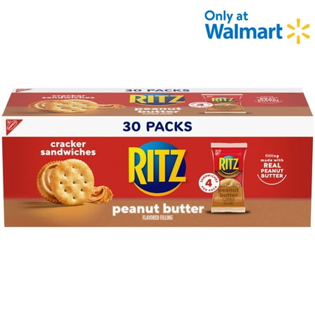 UPC 044000077174 - RITZ Peanut Butter Sandwich Crackers 30 Snack Packs ...