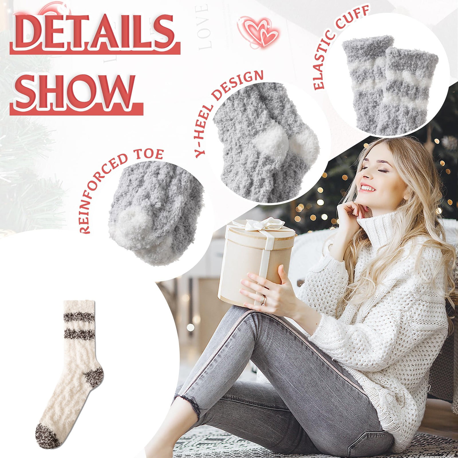 Click here for Vivavault Winter Sports Womens Fuzzy Socks Soft Wa... prices