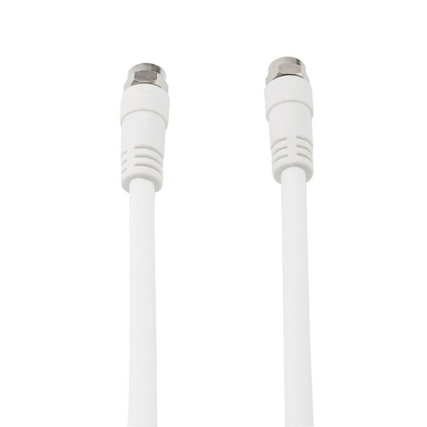 onn. 25 FT./7.6 m Indoor/Outdoor Coaxial Cable, Connect 2 Devices ...
