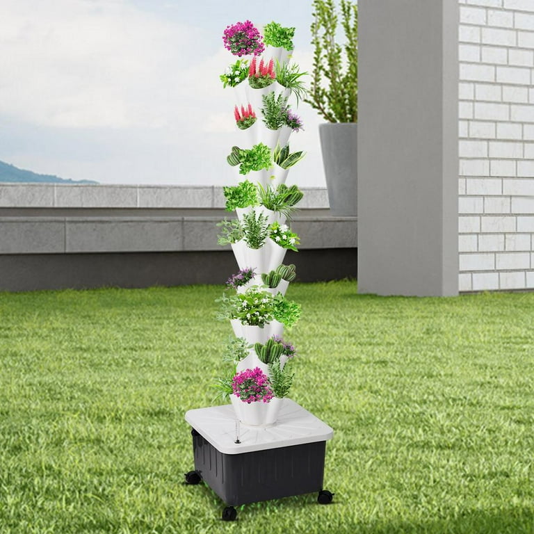Strawberry Tower Vertical Hydroponic Designs