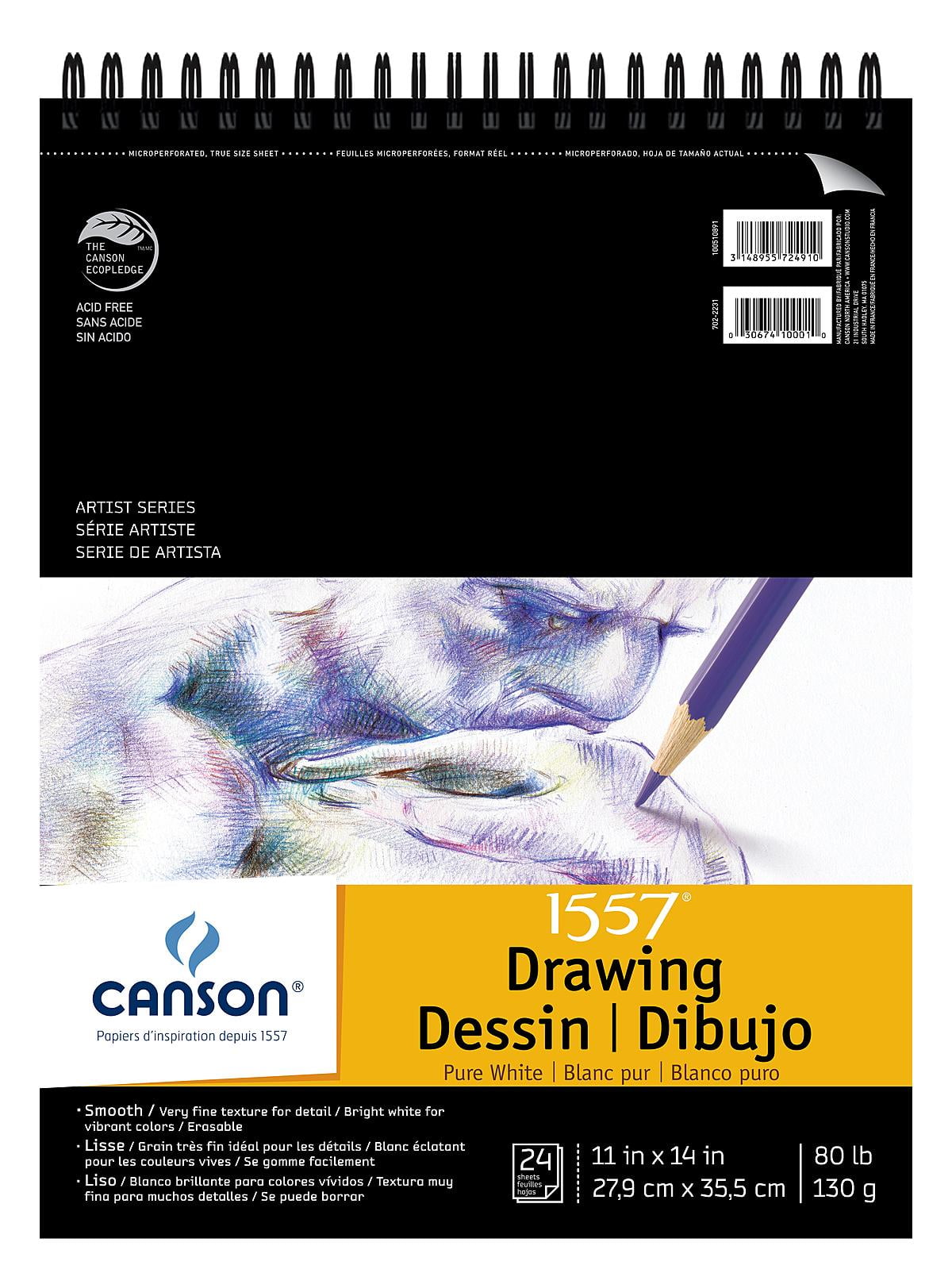 Pure White Drawing Pads 11 in. x 14 in. (pack of 2) - Walmart.com