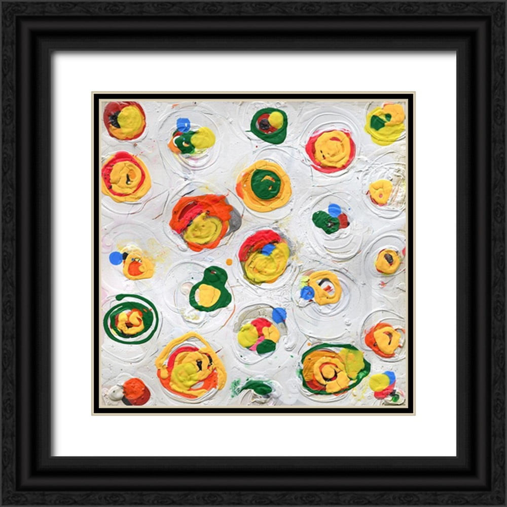 Ballion, Sidney 15x15 Black Ornate Wood Framed with Double Matting ...