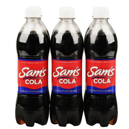 Sam's Cola Soda, 16.9 Fl. Oz., 6 Count - Walmart.com