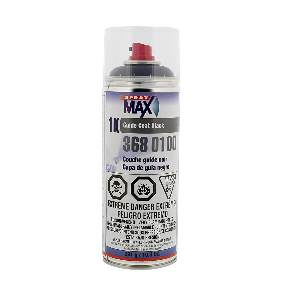 SprayMax 3680100 1K Guide Coat Black 10.3 oz. - Walmart.com - Walmart.com