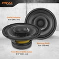 PRV AUDIO 6FR200 6 Inch Full Range Speaker, 8 Ohms, 200 Watts Continuous Program Power, 100 ...