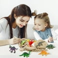 12PCS Dinosaur Digging Fossil Kit with 12 Dinosaur Eggs, brush Tools ...