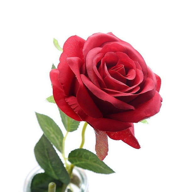 Hongchun 10pcs Artificial Roses Flowers Realistic Roses with Long Stem ...