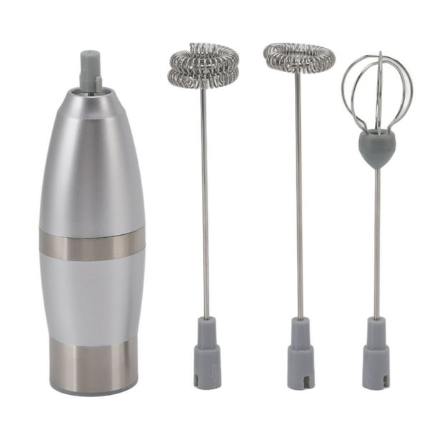 Electric Milk Frother Handheld Battery Operated Drink Mixer Portable ...