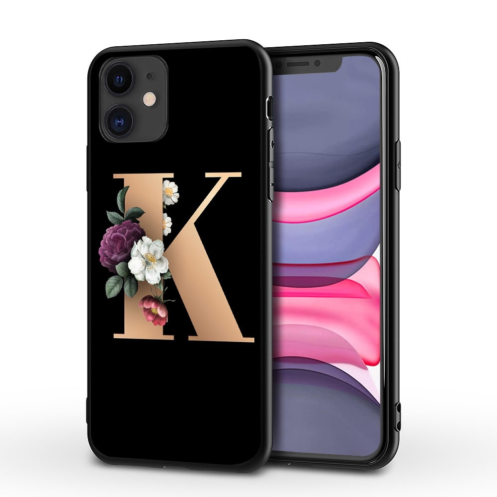 Holikmiko Fashion 26 Letters iPhone XR Case Cute Cool Custom Name ...