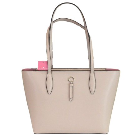 Kate Spade New York Adel Small Leather Tote Bag in Warm Beige | Walmart ...