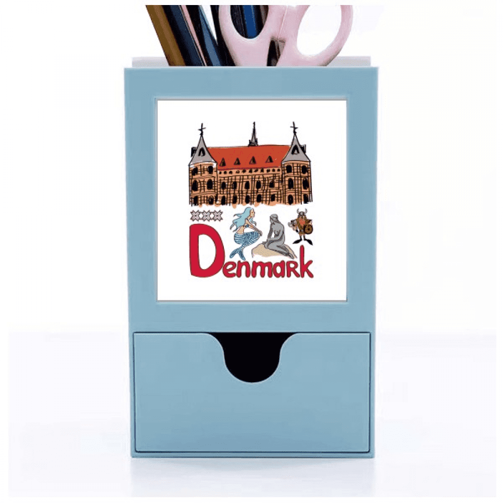 Demark National symbol Landmark Pattern Desk Supplies Organizer Pen ...