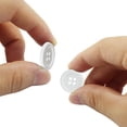 50 Pcs 4/5 Inch (20mm) White Resin Buttons, 4-Hole Flat Back Sewing ...