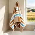 100 Percent Cotton Face Towel for Adults in Blue, Absorbent Soft Facial ...