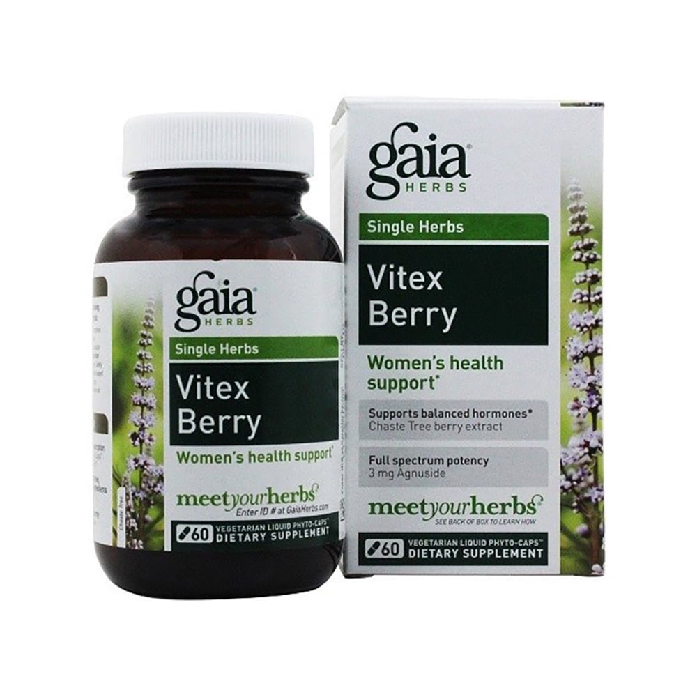 Gaia Herbs Vitex Berry Liquid Phyto-Caps, 60 Vegetarian Capsules-3 Pack ...
