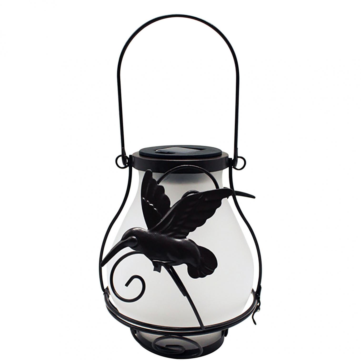 QISIWOLE Solar Garden Light Butterfly Bird Lantern Outdoor Waterproof ...