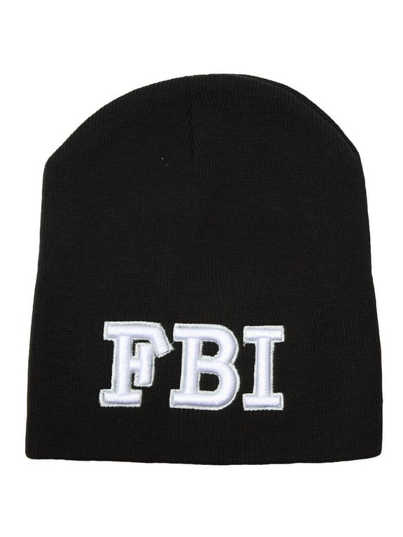 Black FBI Text Style Hat - Walmart.com