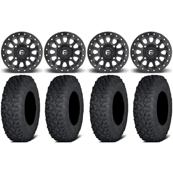 Fuel Tech Beadlock Black 15" Wheels 32" Desert Series Tires Can-Am ...