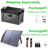 ALLPOWERS S2000 Solar Generator Kit, include 2000W 1500Wh Portable Power Station with 2 Pack ...