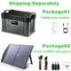 ALLPOWERS S2000 Solar Generator Kit, include 2000W 1500Wh Portable Power Station with 2 Pack ...
