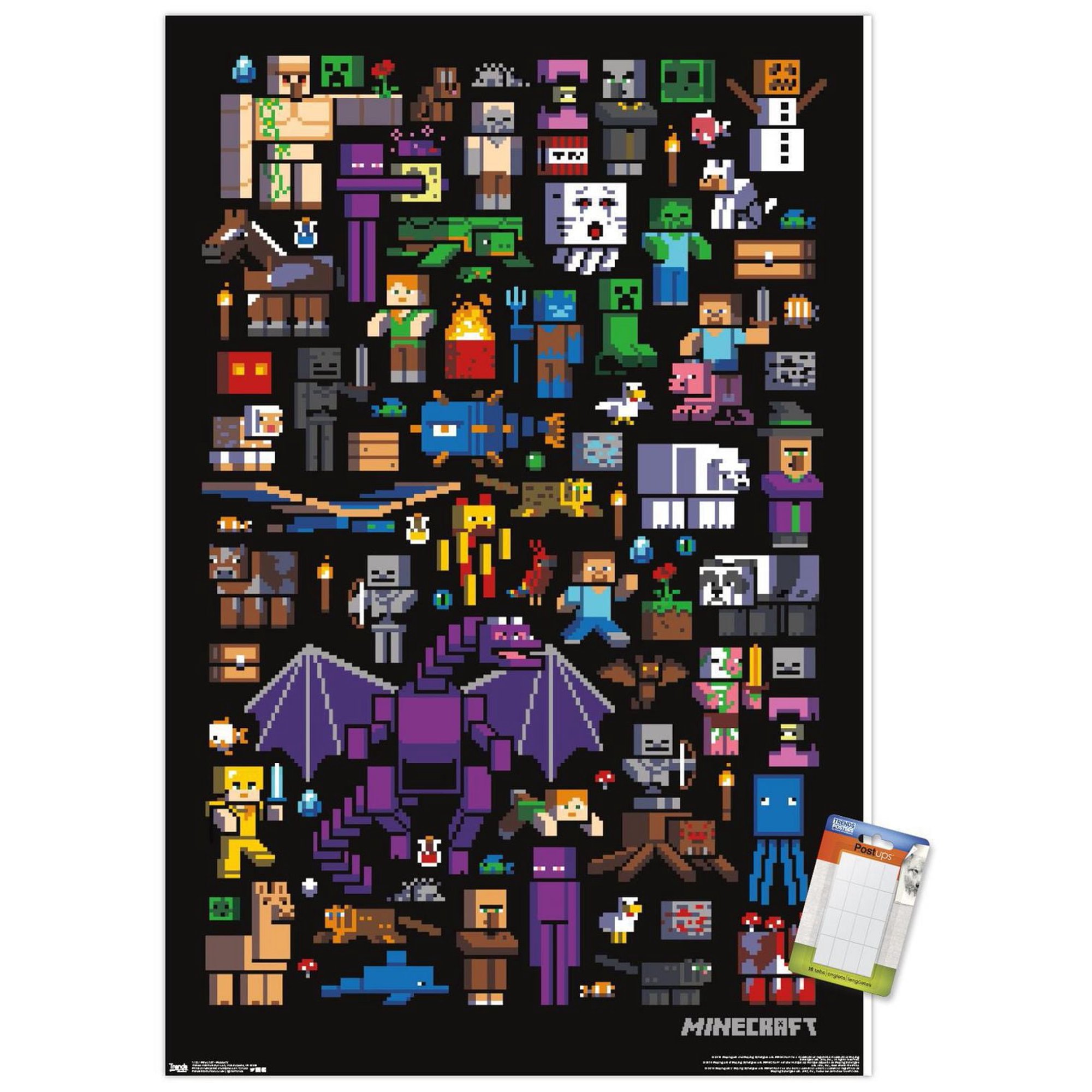 Click here for Trends International Minecraft - Mobbery Wall Post... prices