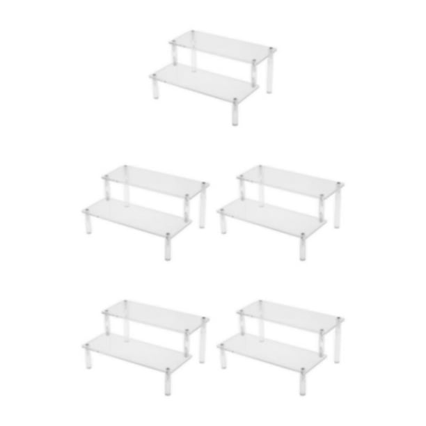 Redempat Clear Transparent Ladder Tier Acrylic Rack Risers Countertop ...