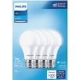Philips EyeComfort 75W Equivalent Daylight A19 Medium LED Light Bulb (4 ...