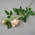 Artificial White Rose Flower Single Branch with Two Heads Bulgarian ...