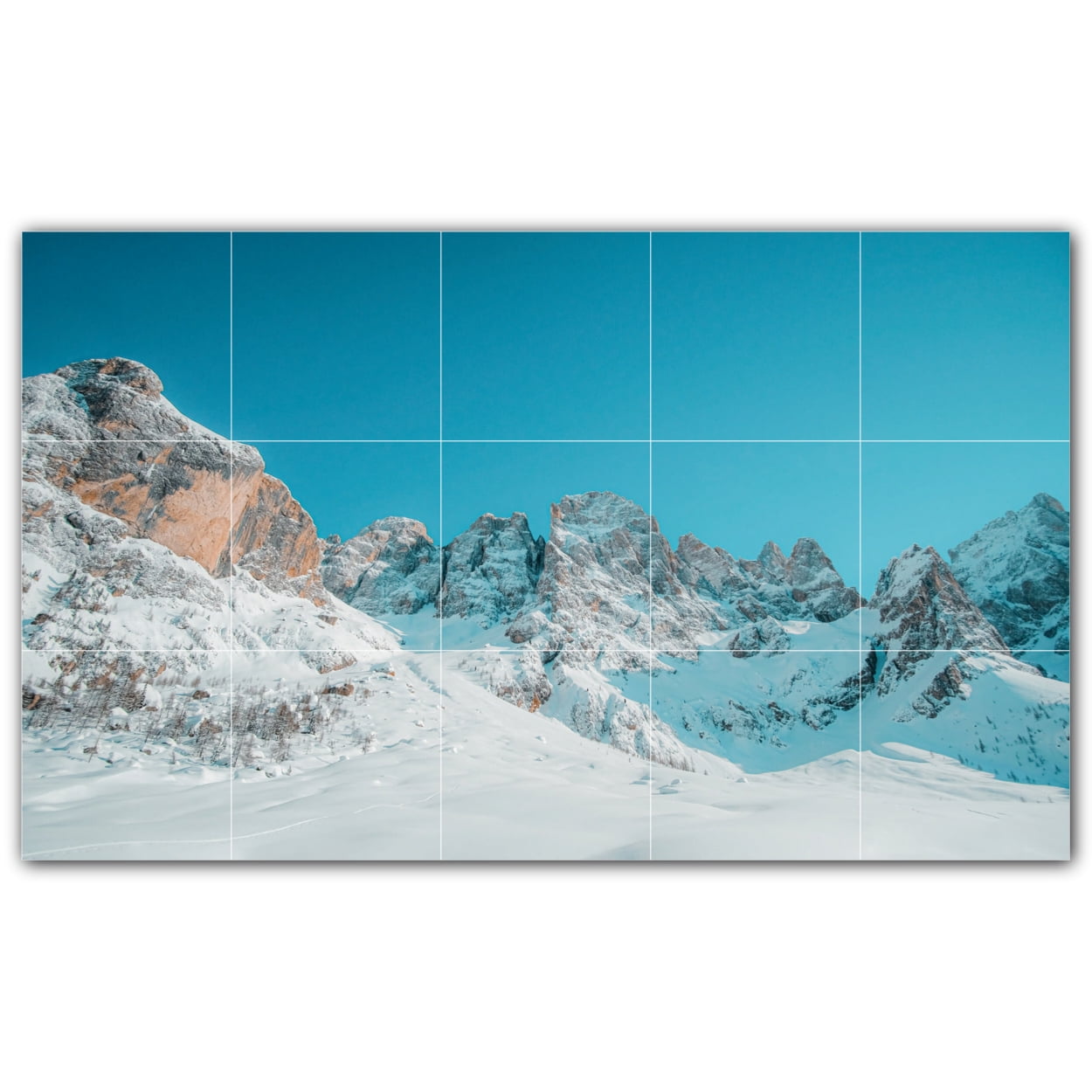 Picture-Tiles.com: Mountains Ceramic Tile Wall Mural WAL500858-53XL. 60"W x 36"H using (15) 12 ...
