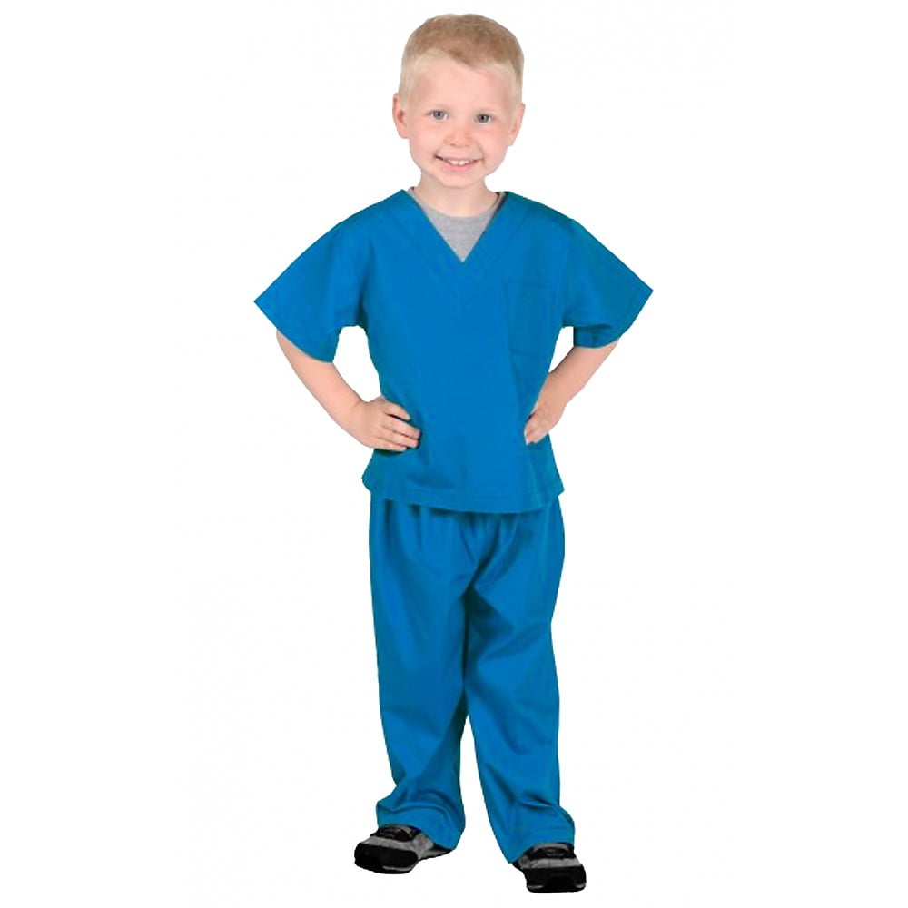 Jr Doctor Scrubs Child Costume Blue - Small - Walmart.com