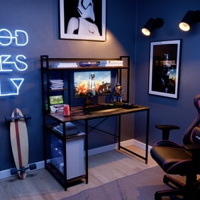 Lexicon Danio Modern Wood 2-Shelf Bridge in Rustic Natural - Walmart.com