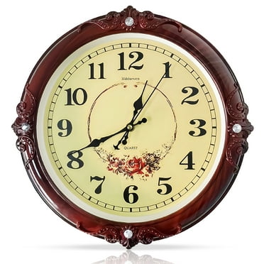 Audubon 13 Inch Singing Bird Wall Clock - Hourly Song, Hanging, Sound ...