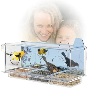 Wind & Weather One-Way Mirror Window Mount Bird Feeder - Walmart.com