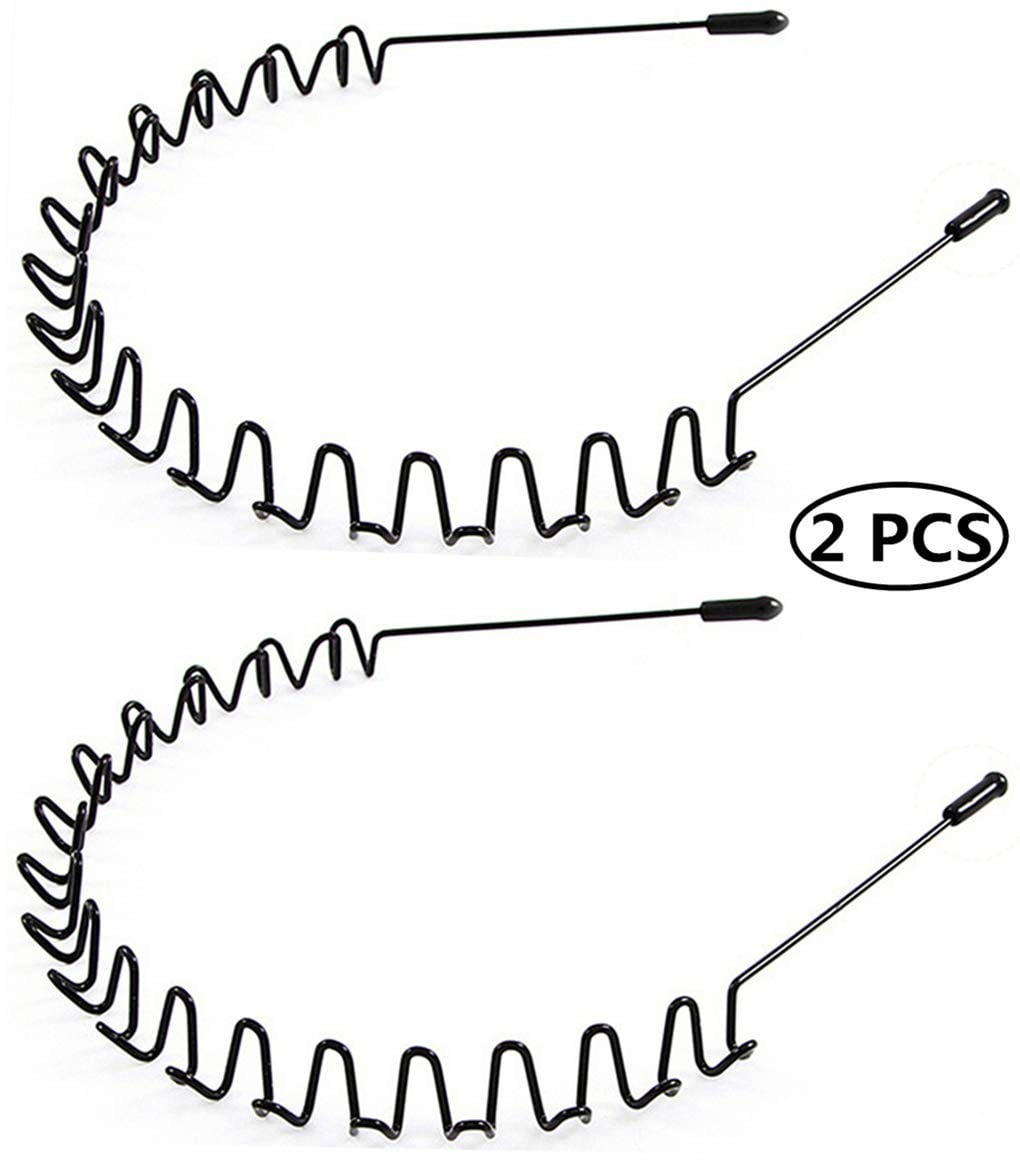 Cara Lady Black Multi-style Wave Headband Accessories For Men And Women ...