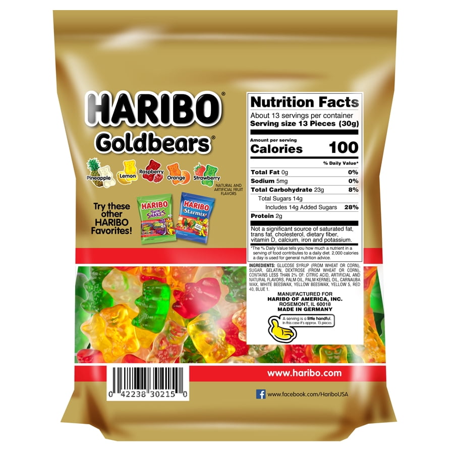 Buy Haribo Goldbears Original Gummy Bears Bag 14 Oz Online At Lowest