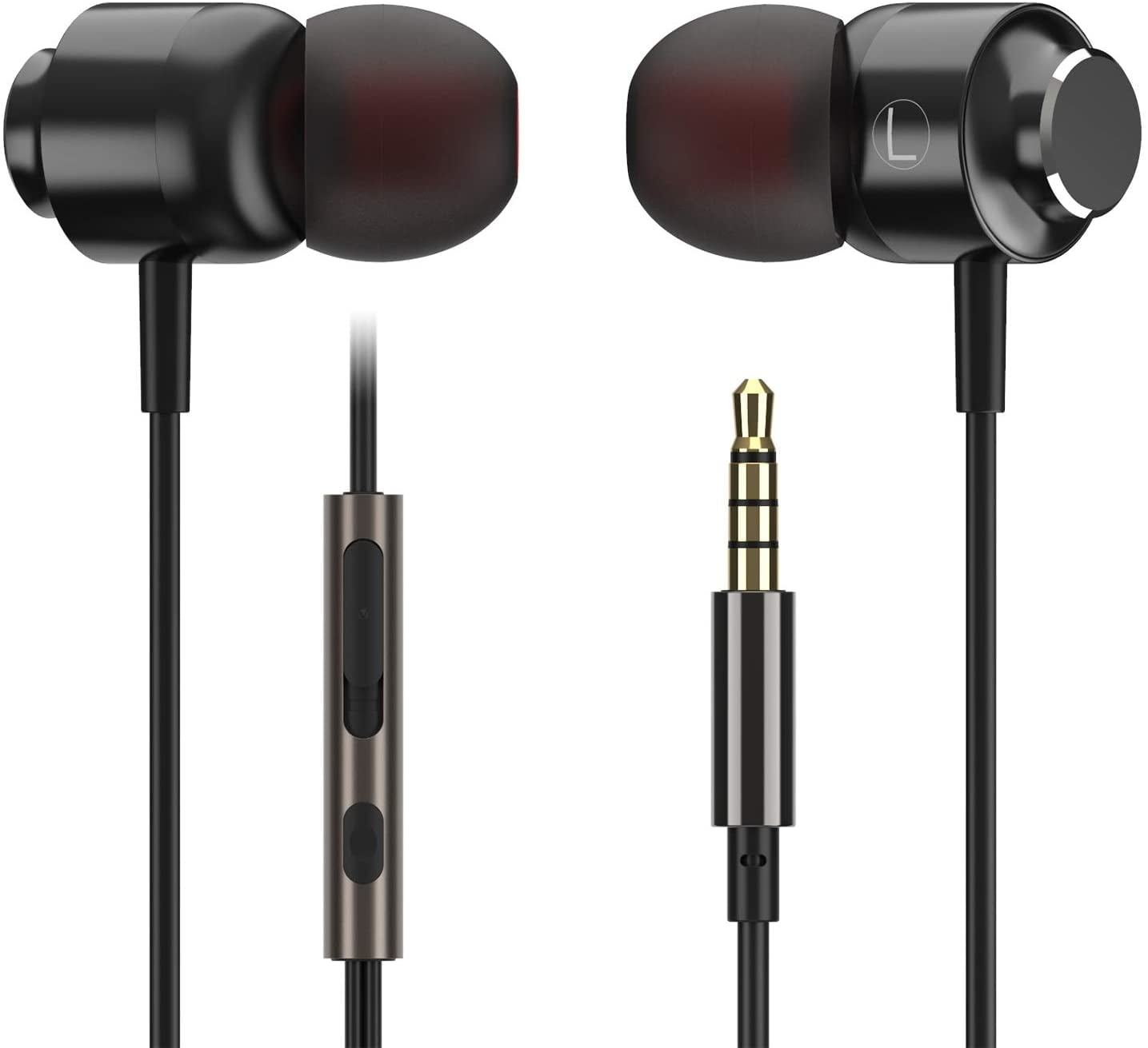 Wired Earphones, Noise Isolating Earbuds Wired in-Ear Headphones Deep ...